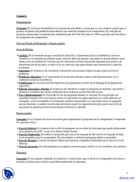 Programación Apuntes Metodología Y Tecnología De La Programación