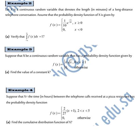 Solved Example Let X Is A Continuous Random Variable That Chegg Com