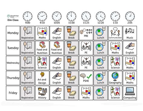 Class Timetables — Woodbridge Road Academy
