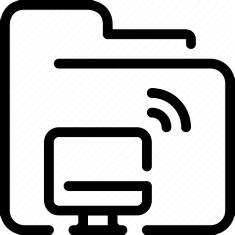 Computer Connect Data File Folder Network Icon Download On