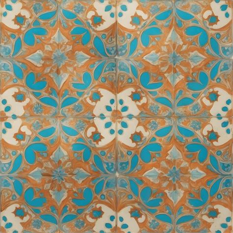 Premium Ai Image Geometric Shapes In A Seamless Moroccan Tile Pattern Generated By Ai