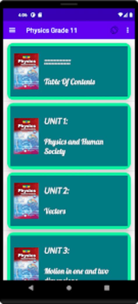 Physics Grade 11 Textbook For Android Download