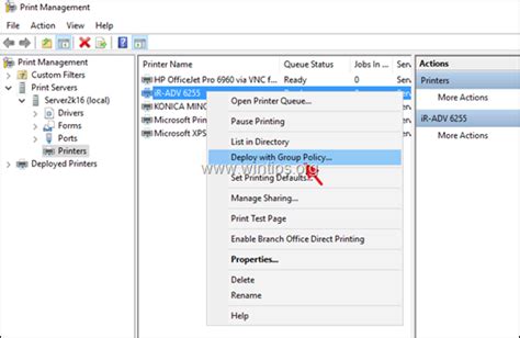 How To Deploy A Network Printer Via Group Policy In Server WinTips Org
