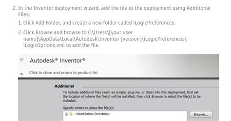 Import Inventor Project File Application And Ilogic Options Autodesk Community