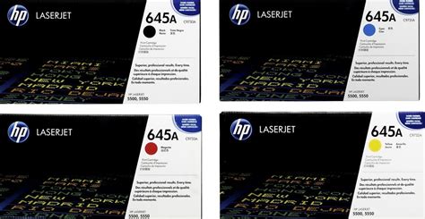 Original HP 645A LaserJet Toner Set (C9730A, C9731A, C9732A, C9733A ...
