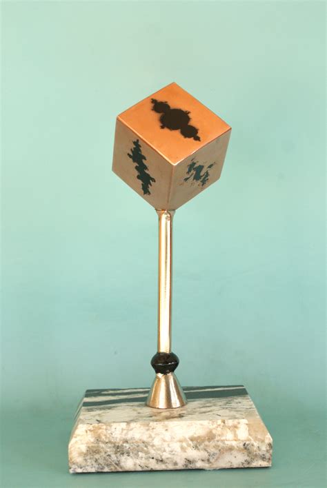The Mandelbrot Cube Bronze Art By William Miles