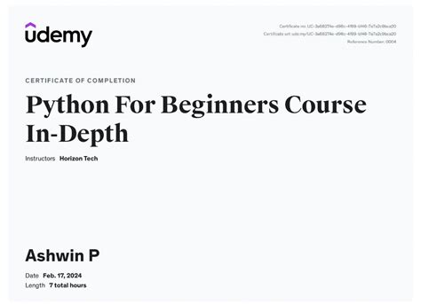 Python Udemygraduate Codingjourney Ashwin P