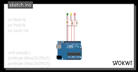 Traffic Light Simulation Copy Wokwi Esp32 Stm32 Arduino Simulator