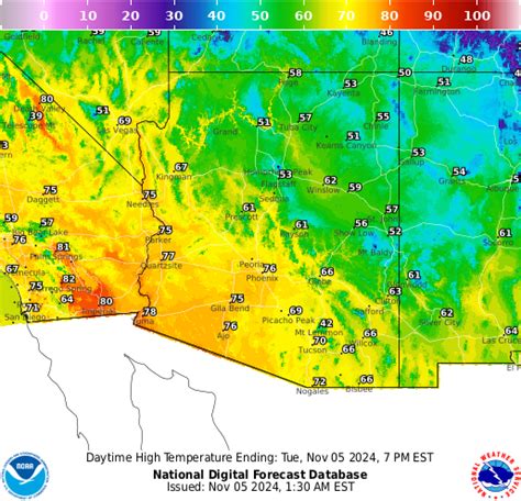 Noaa Graphical Forecast For Arizona