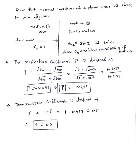 [solved] 5 Calculate The Pressure Reflection And Transmission Course Hero