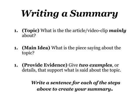 ️ Mastering Summary Writing: Free Examples and Techniques