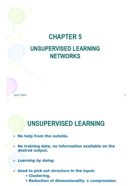 Unsupervised Learning Networks Pdf Algorithms Cognitive Science