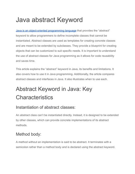 Java Abstract Keywordpdf