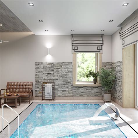 3d Visualization Of The Pool On Behance