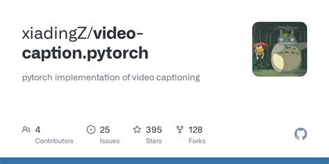 GitHub XiadingZ Video Caption Pytorch Pytorch Implementation Of Video Captioning