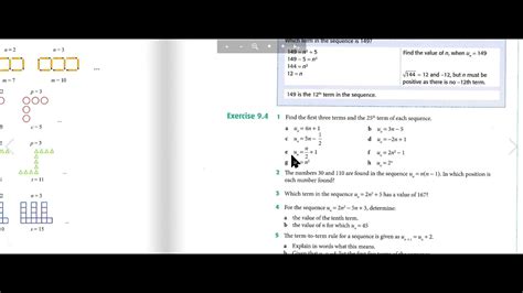 Cambridge Math Igcse 10 Lesson 9 1 Sequences Part 5 Subscript Notation Youtube