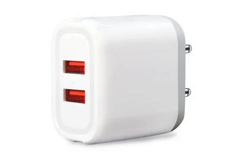 V White Mobile Charger Dual Usb Port Tc Plastic At Rs Piece In New Delhi