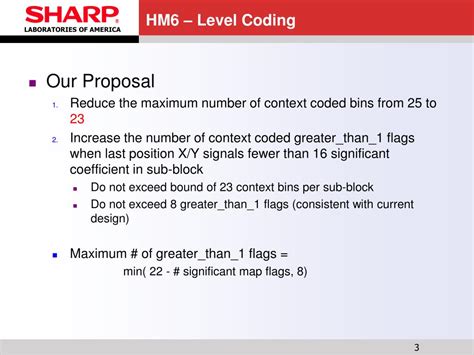 PPT JCTVC I Improved High Throughput Coding Method Based On Last Position Information