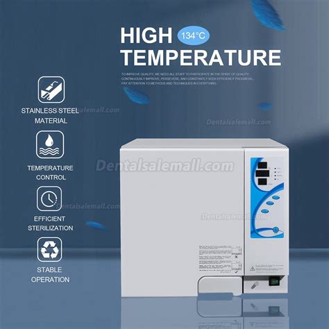 18 23l automatic dental autoclave steam sterilizer class n with drying