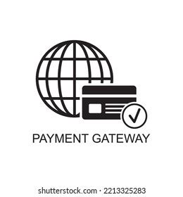 Payment Gateway Icon Secure Icon Stock Vector Royalty Free 2213325283
