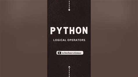 Master Python Logical Operators 🧑‍💻 And Or Not Explained In Seconds
