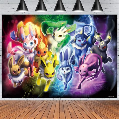 Buy Eevee Birthday Party Decoration Eevee Aesthetic Evolutions Theme