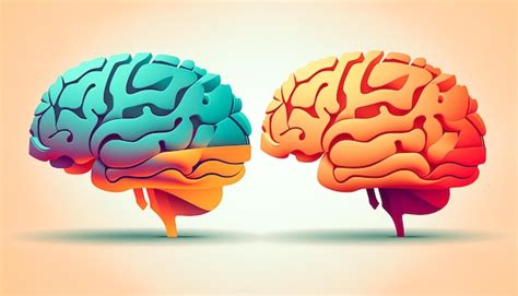 Premium Photo Creative Illustration With Human Brains Generative Ai