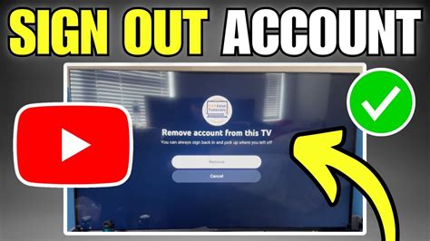How To Sign Out Of Youtube Account On Tv Youtube