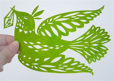 Cut Paper Bird Paper Birds Paper Cutting Bird