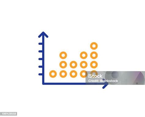 도트 플롯 그래프 선 아이콘입니다 프레 젠 테이 션 차트 기호입니다 벡터 고급에 대한 스톡 벡터 아트 및 기타 이미지 고급