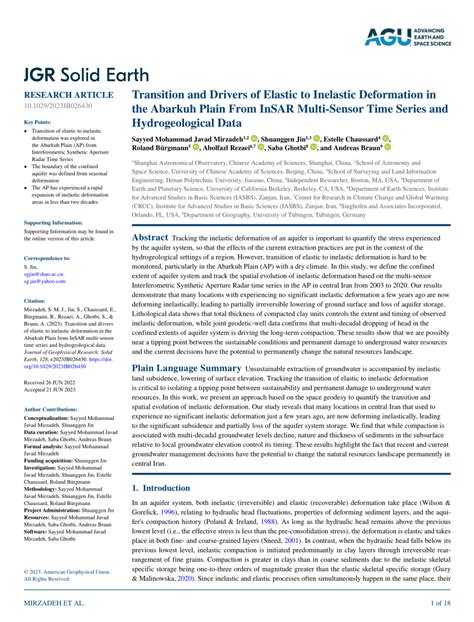 Transition And Drivers Of Elastic To Inelastic Deformation In The