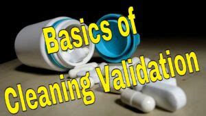Cleaning Validation Pharmaceuticals Index