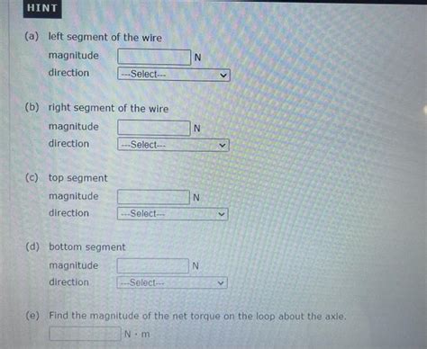 solved knket a left segment of the wire magnitude n