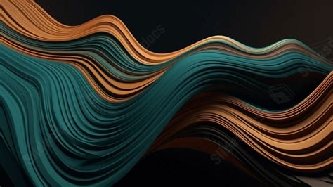 Three Dimensional Twisted Geometric Pattern Powerpoint Background For