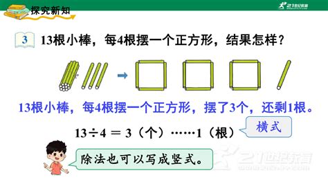 人教版二下第六单元第3课时 认识除法竖式 课件 21世纪教育网