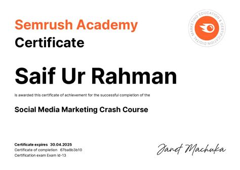 saif ur rahman on linkedin social media marketing crash course