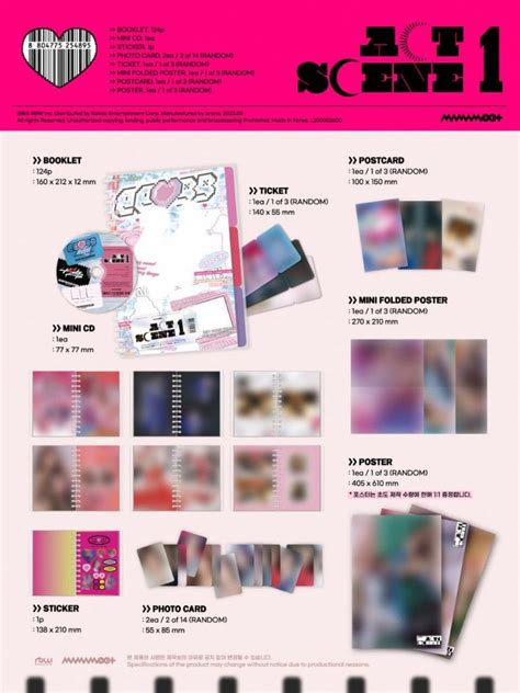 Mamamoo Act 1 Scene 1 Incoming Sealed Albums Inclusions Hobbies And Toys Memorabilia