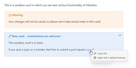 Link Context Menu Is Stacked On Top Of The Callout One In Live Preview