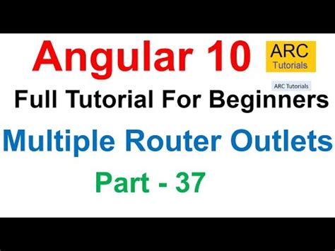 Learn Angular Tutorial Multiple Router Outlets In Angular Angular Tutorial For