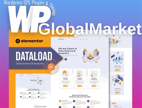 Dataload Data Science Analytics Elementor Template Kit Wordpress