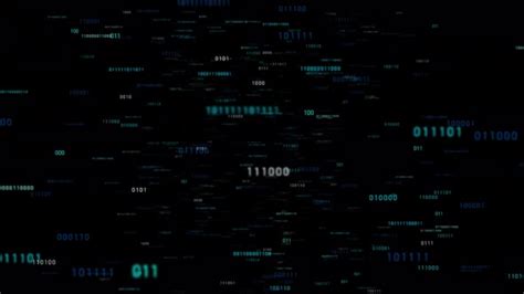 Binary Digits Tunnel Animation 4k Motion Graphics Videohive