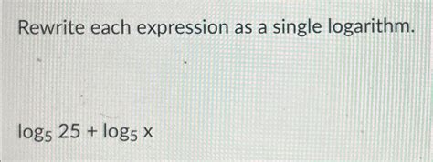 solved rewrite each expression as a single