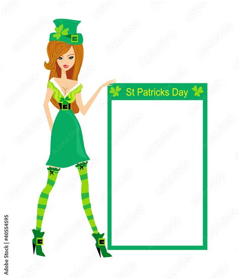 Sexy Leprechaun Girl Stock Illustration Adobe Stock