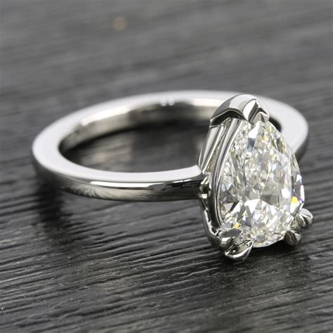 15 Carat Pear Shaped Solitaire Diamond Ring