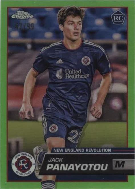 2023 Topps Chrome Mls Jack Panayotou 197 Neon Green Refractor 99