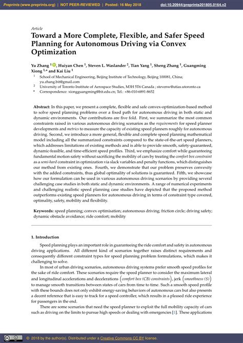 pdf toward a more complete flexible and safer speed planning for