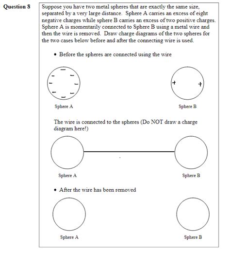 Solved Questions Suppose You Have Two Metal Spheres That Are