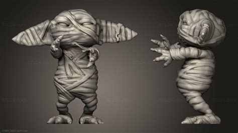 Chibi Funko Mummy Hex Chibi 2622 3d Stl Model For Cnc