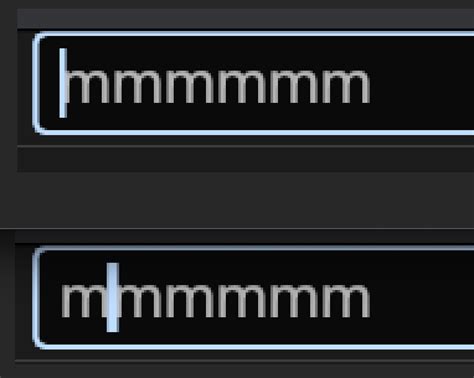 TextEdit Cursor Width Changes Depending On Location Issue Emilk Egui GitHub