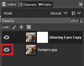 How To Make Glowing Eyes In GIMP 3 Steps Example